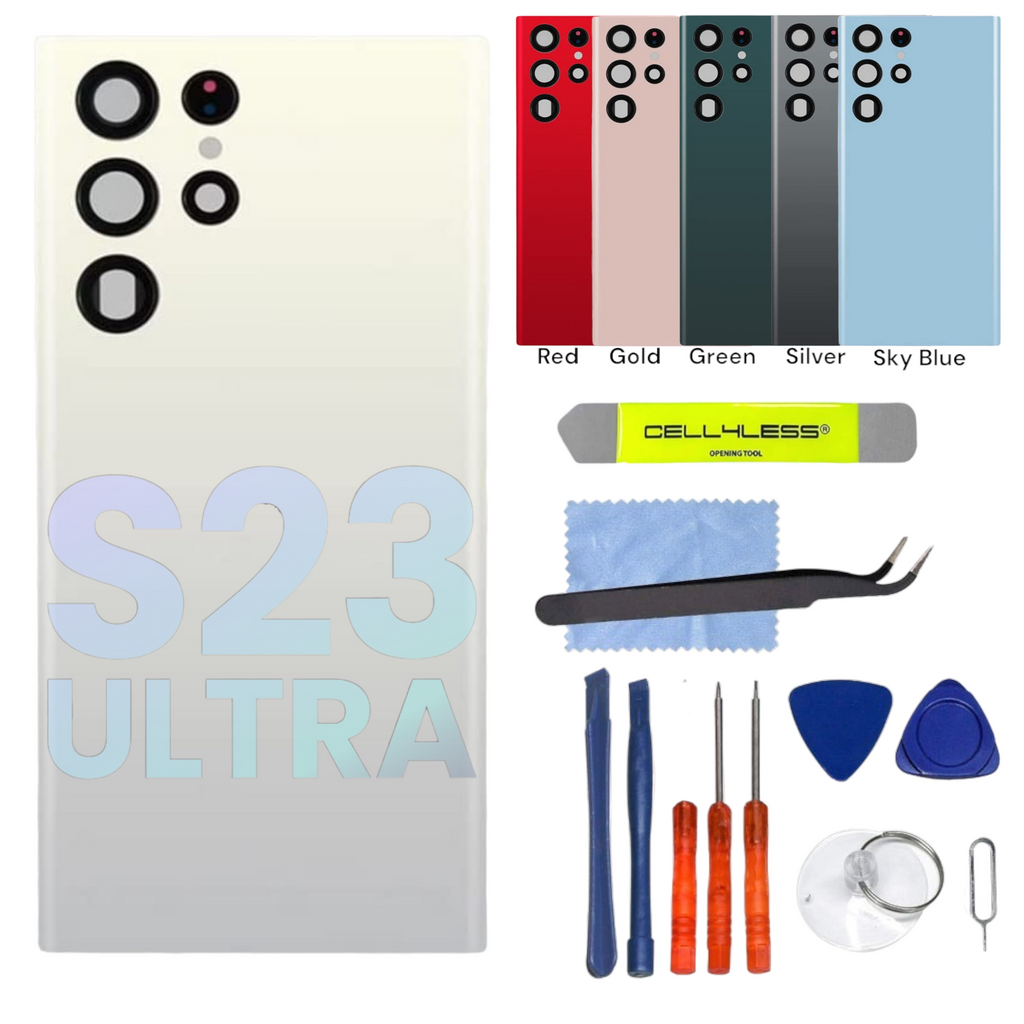 Samsung Galaxy S23 Ultra Replacement Back Glass w/Lens Installed– CELL4LESS