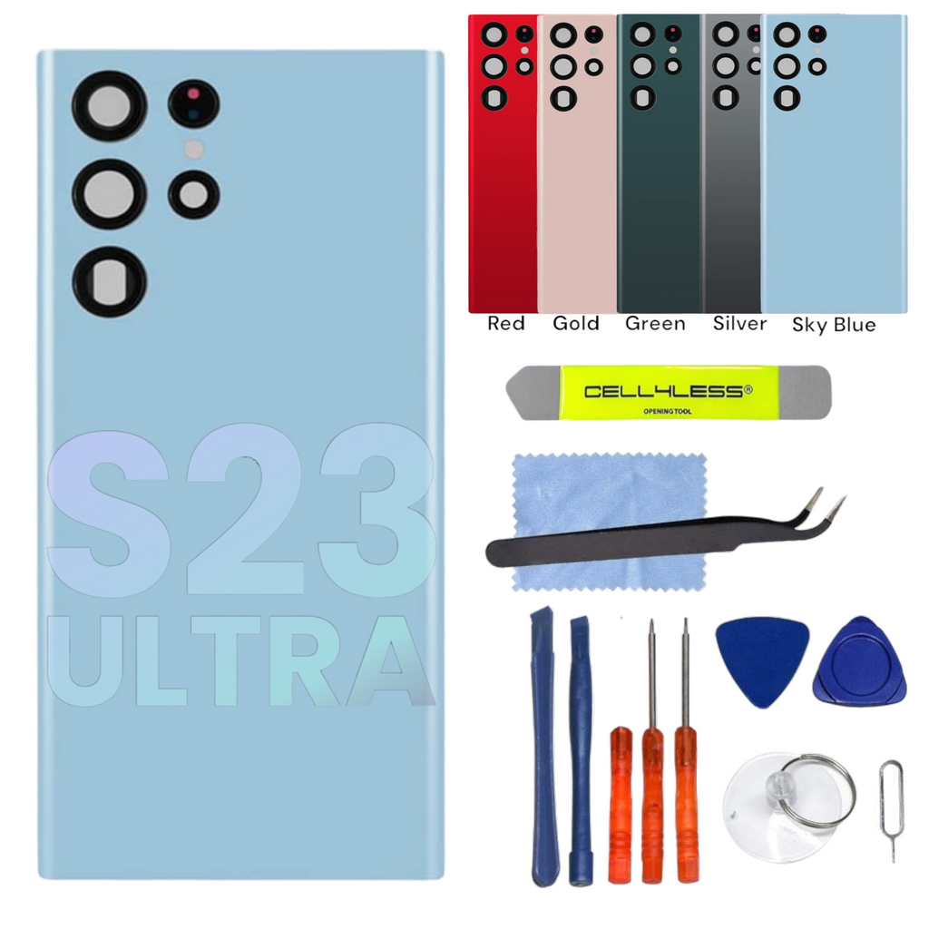 Samsung Galaxy S23 Ultra Replacement Back Glass w/Lens Installed– CELL4LESS