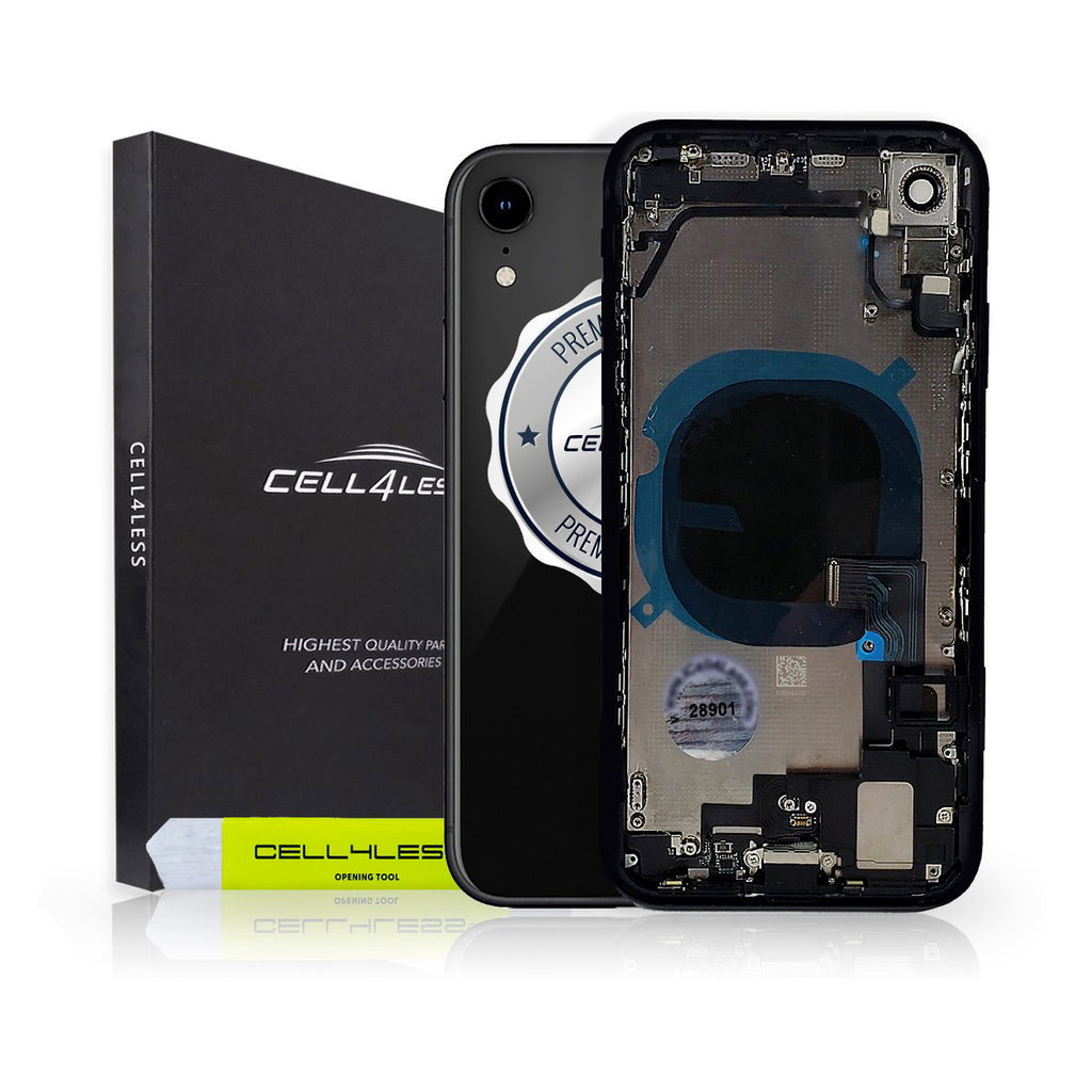 Small Parts iPhone XR Back Housing Assembly Metal MidFrame w/ Pre-Inst ...