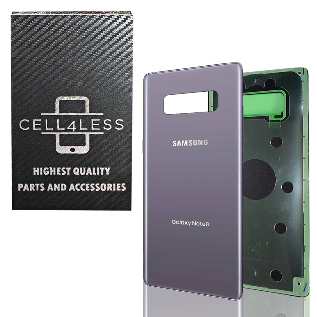 Samsung Galaxy Note 8 Back Glass OEM Replacement Battery Door Cover w ...