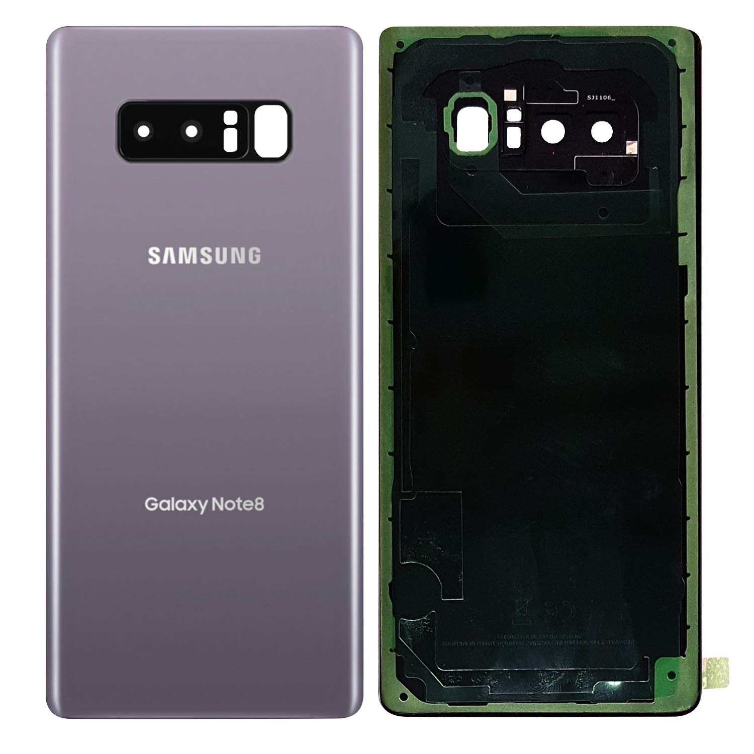 Samsung Galaxy Note 8 Back Glass Replacement with Camera Lens Installe ...