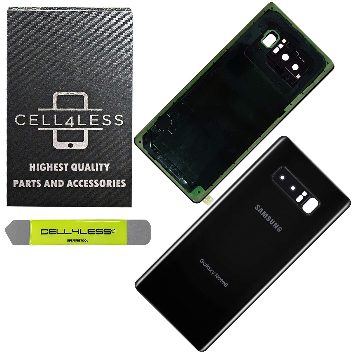 Samsung Galaxy Note 8 Back Glass Replacement with Camera Lens Installe ...