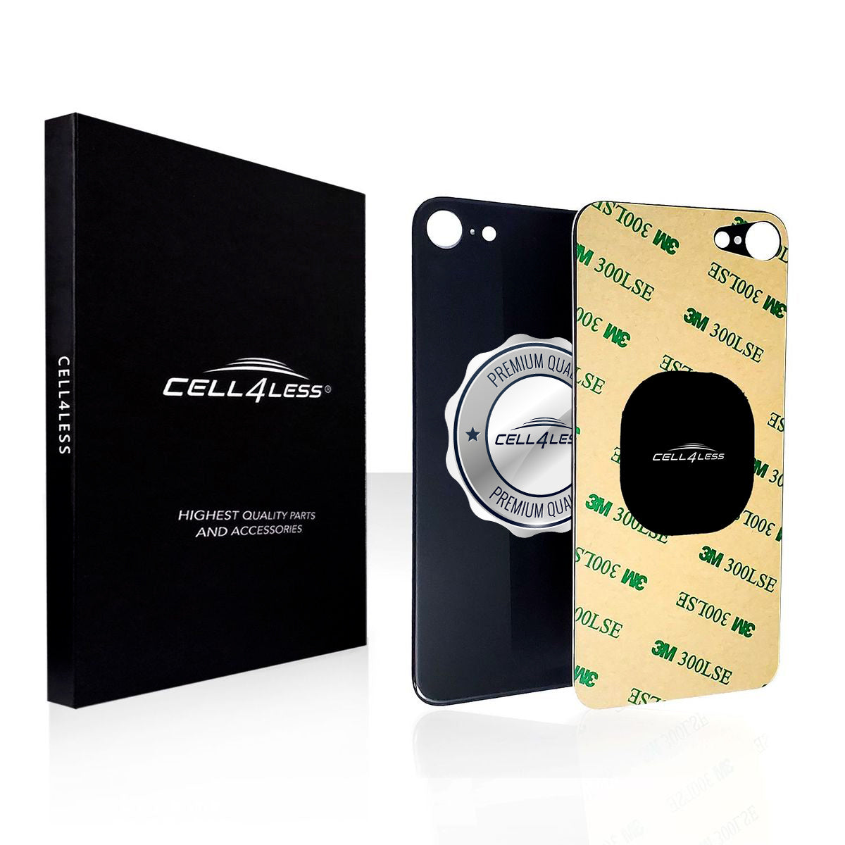 iPhone SE (2020) Back Glass W/Full Body Adhesive, Removal Tool, and Wi ...