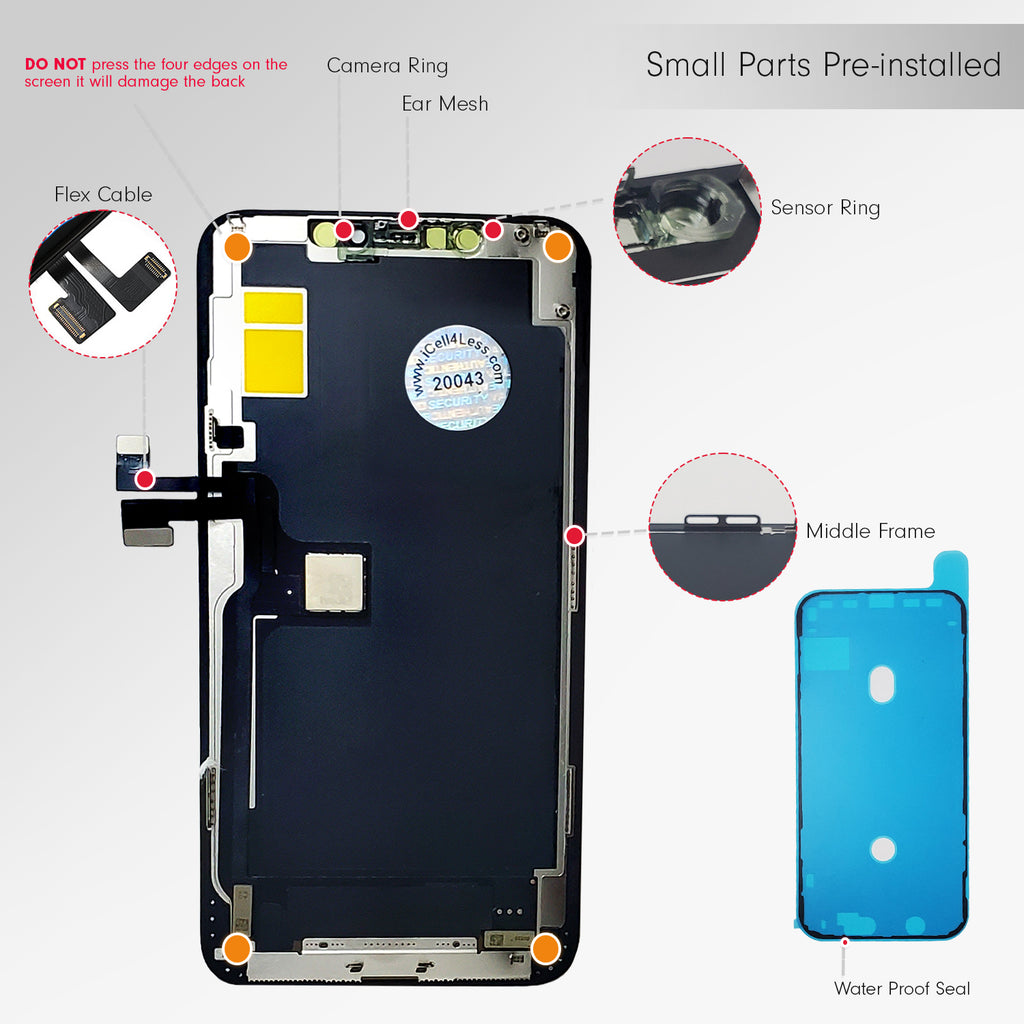 iPhone 11 Pro Max LCD 3D Touch Screen & Digitizer Replacement Assembly ...