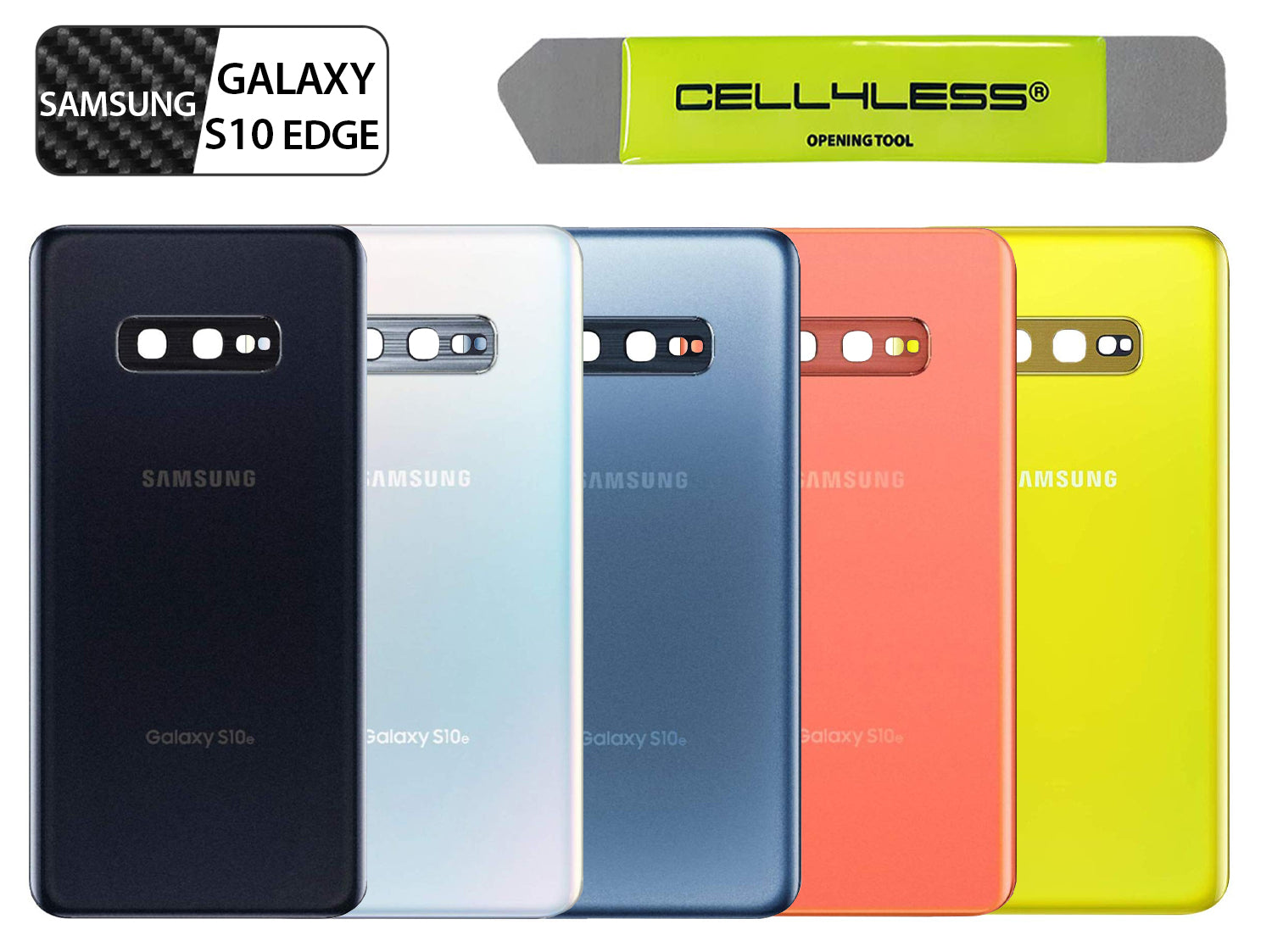 Samsung Galaxy S10e Back Glass OEM Replacement Battery Door Cover with ...