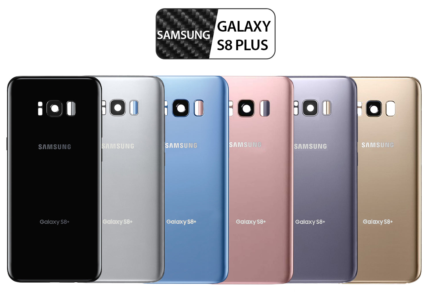 Samsung Galaxy S8+ PLUS Back Glass Replacement with Camera Lens Instal ...