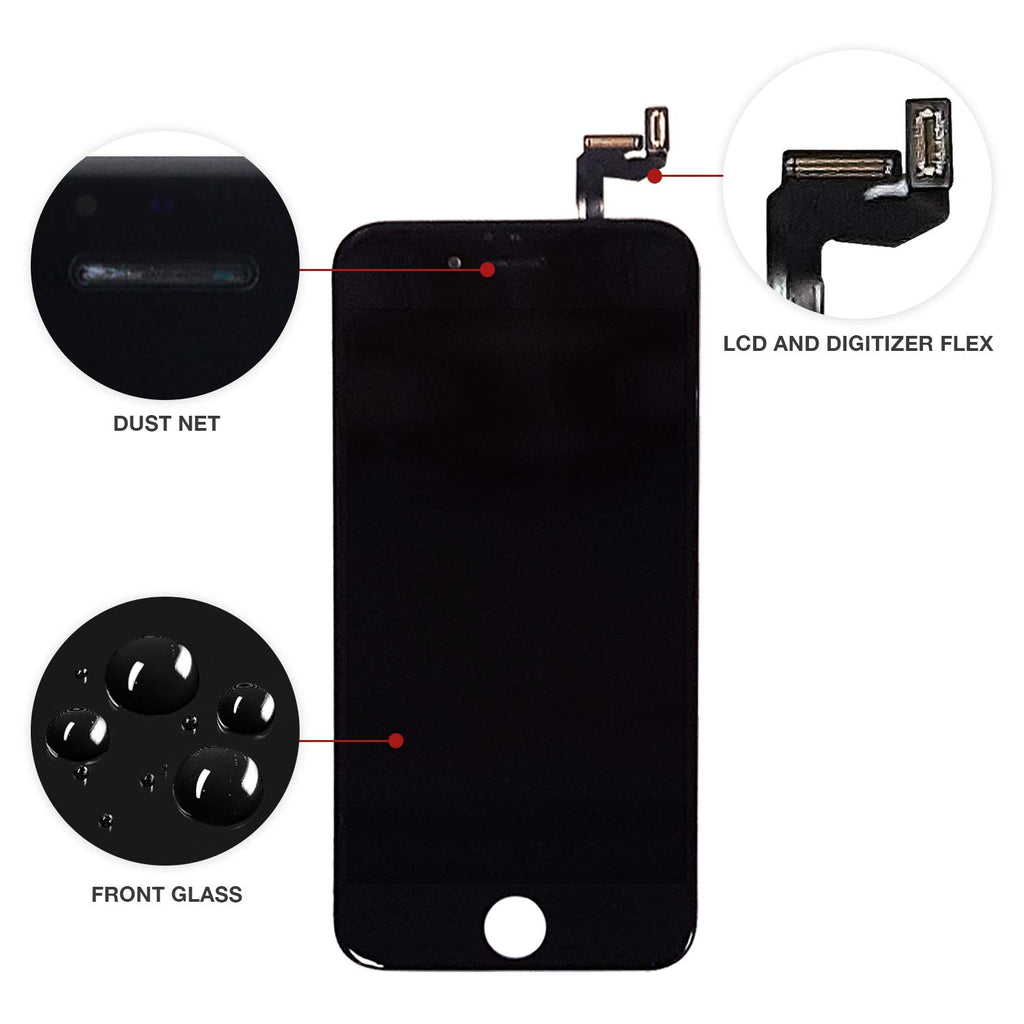 iPhone 6S BLACK LCD Screen Replacement (4.7 Inch)– CELL4LESS