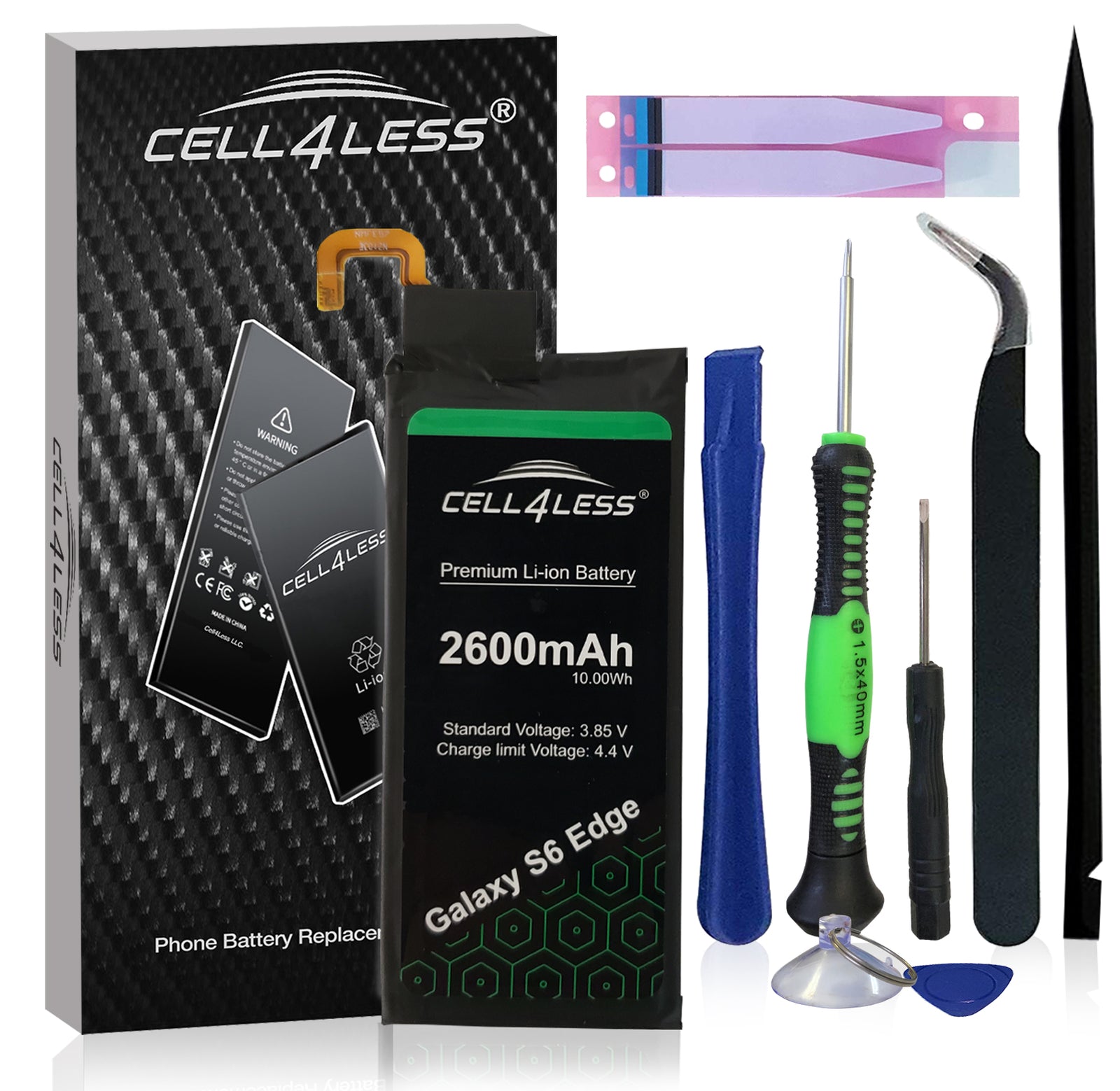 Samsung Galaxy S6 Edge Battery Replacement Kit Compatible for SM-G925 ...